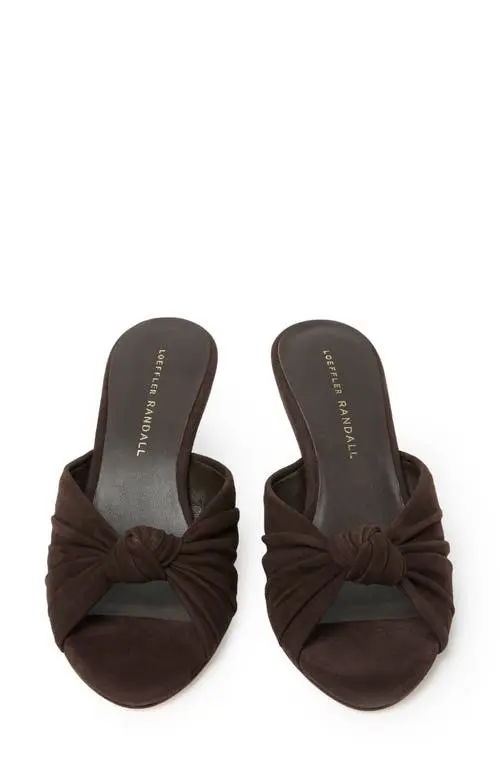 LOEFFLER RANDALL Marsy Leather Wedge Slide Sandal