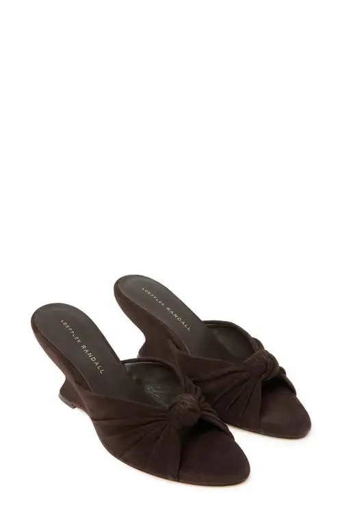 LOEFFLER RANDALL Marsy Leather Wedge Slide Sandal