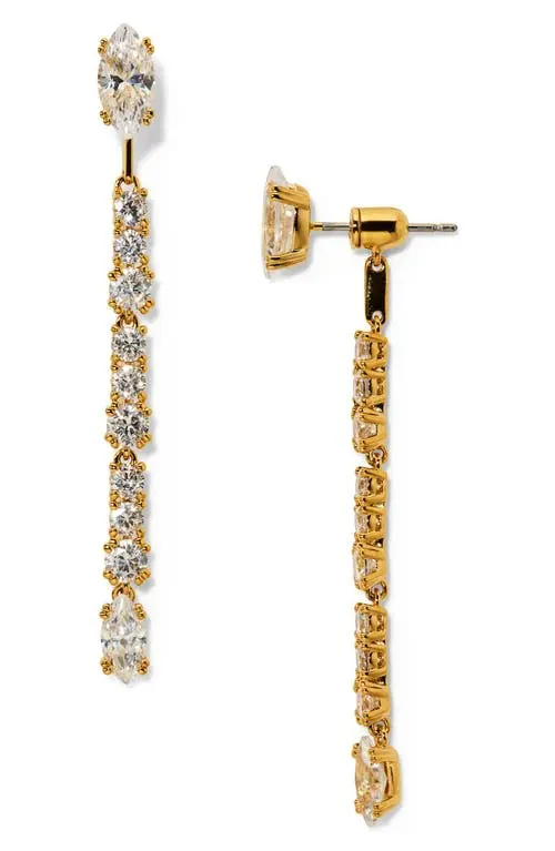 Nadri Twinnie Front/back Linear Earrings - Gold
