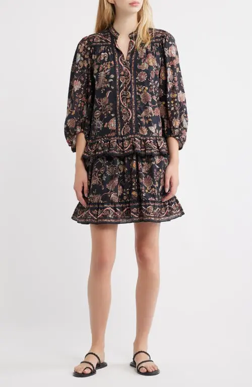 CLEOBELLA Emily Organic Cotton Minidress - Bois Print