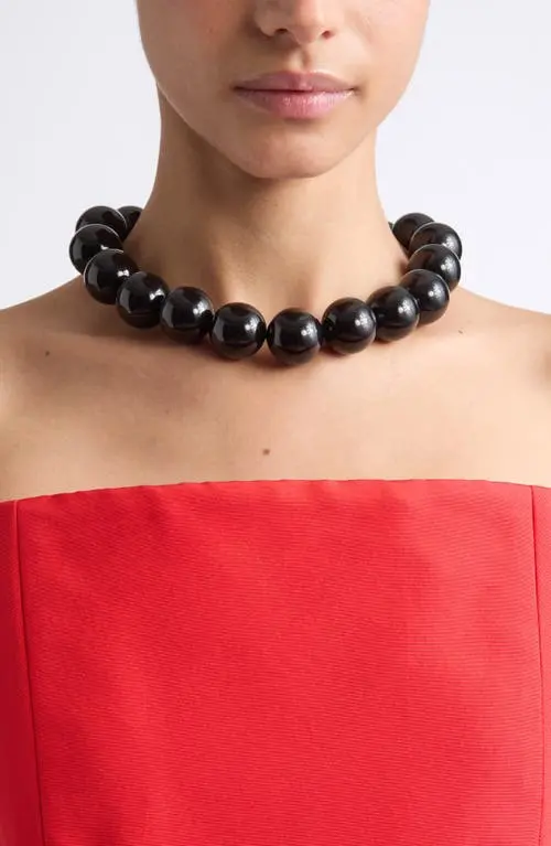 Carolina Herrera Ball Necklace - Black