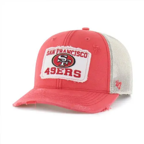 '47 San Francisco 49ers Egremont Well-worn Adjustable Trucker Hat - Red