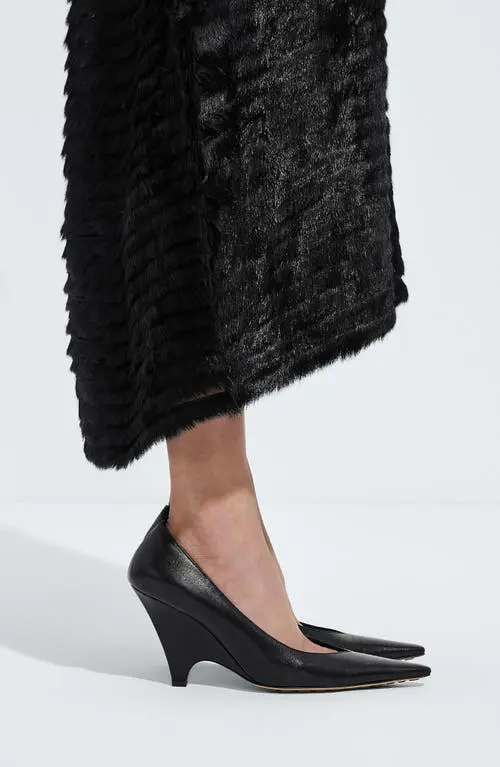 Bottega Veneta Adut Pointed Toe Wedge Pump