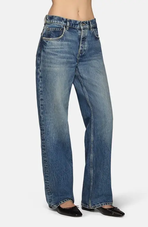 EB DENIM Mid Rise Baggy Wide Leg Jeans