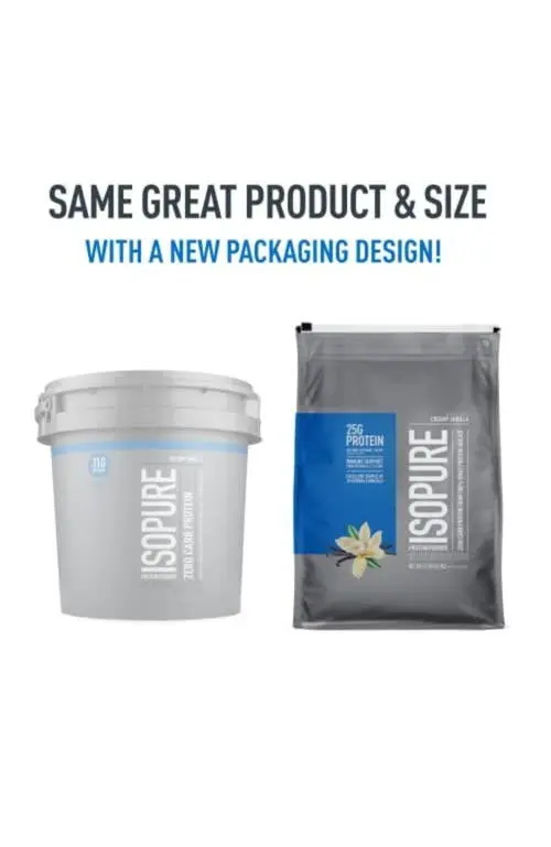 ISOPURE Zero Carb Pure Whey Isolate Protein Powder Creamy Vanilla