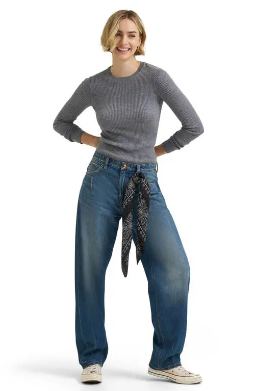 LEEM Upsized Rider High Waist Straight Leg Jeans