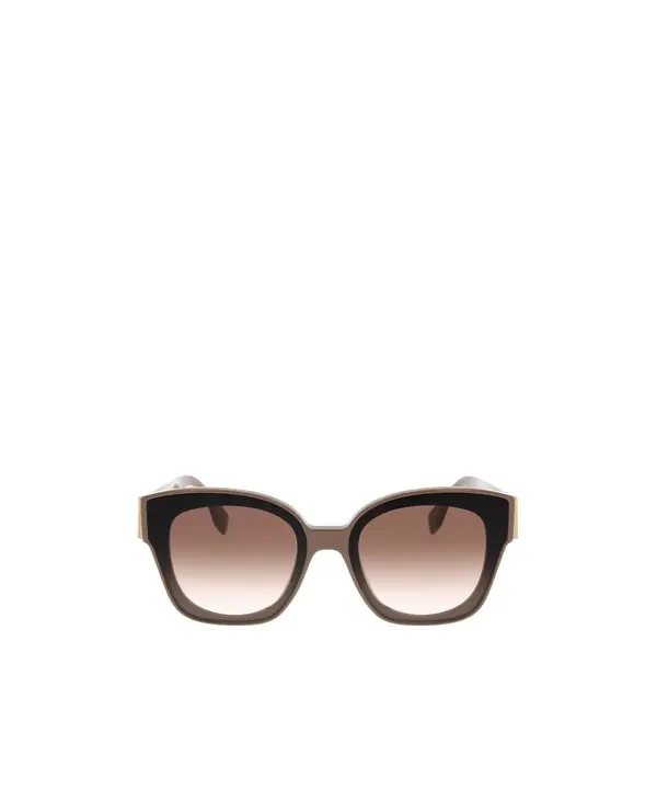Fendi Square Frame Full Rim Sunglasses - Brown