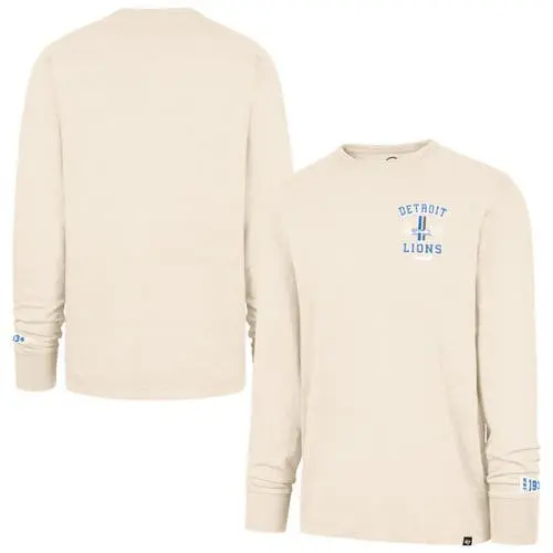'47 Detroit Lions Heavy Slub Long Sleeve T-shirt - Tan