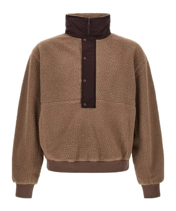 ENTIRE STUDIOS Stand-collar Fleece Sweatshirt