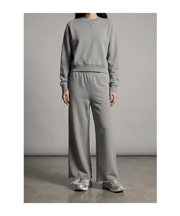 ENTIRE STUDIOS Wide Leg Elasticated Waist Cotton Pants - Grey