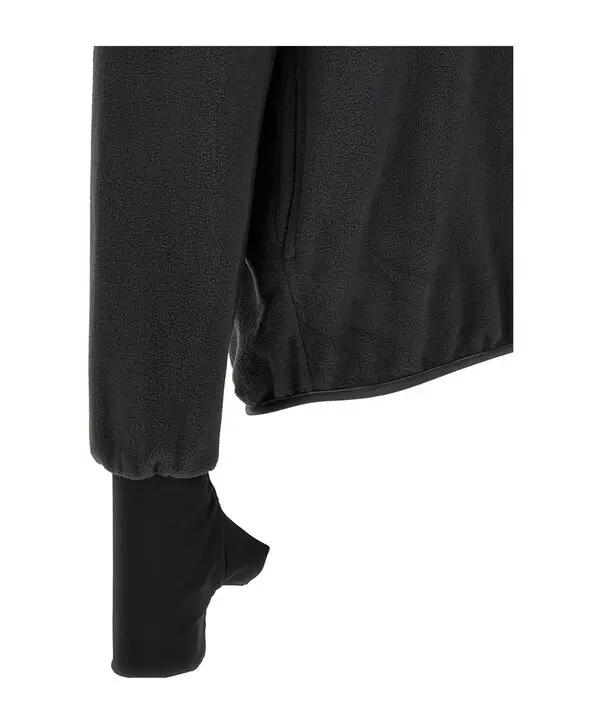 ENTIRE STUDIOS Zip-up Fleece Sweatshirt With High Neck