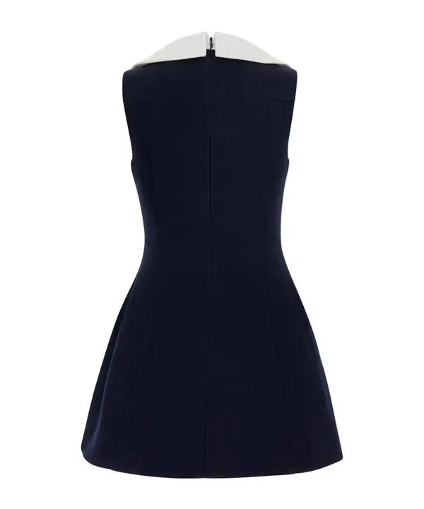 SHUSHU/TONG Sleeveless Dress With Contrasting Neckline