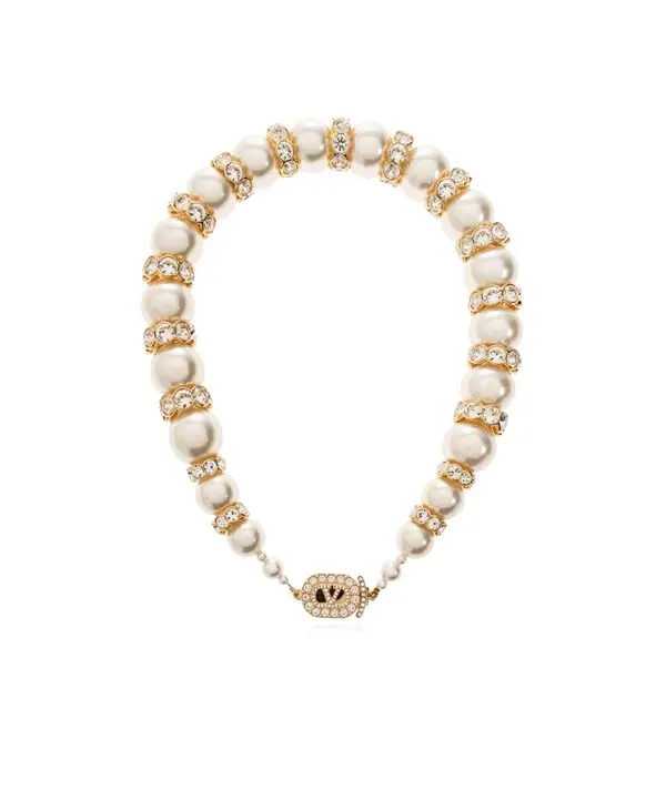 Valentino Garavani Logo Necklace - Golden