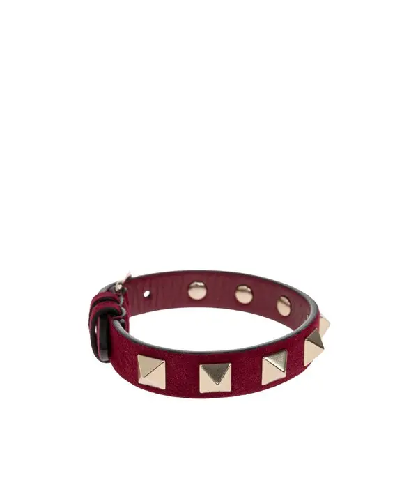 Valentino Garavani Studded Bracelet - Wine Red