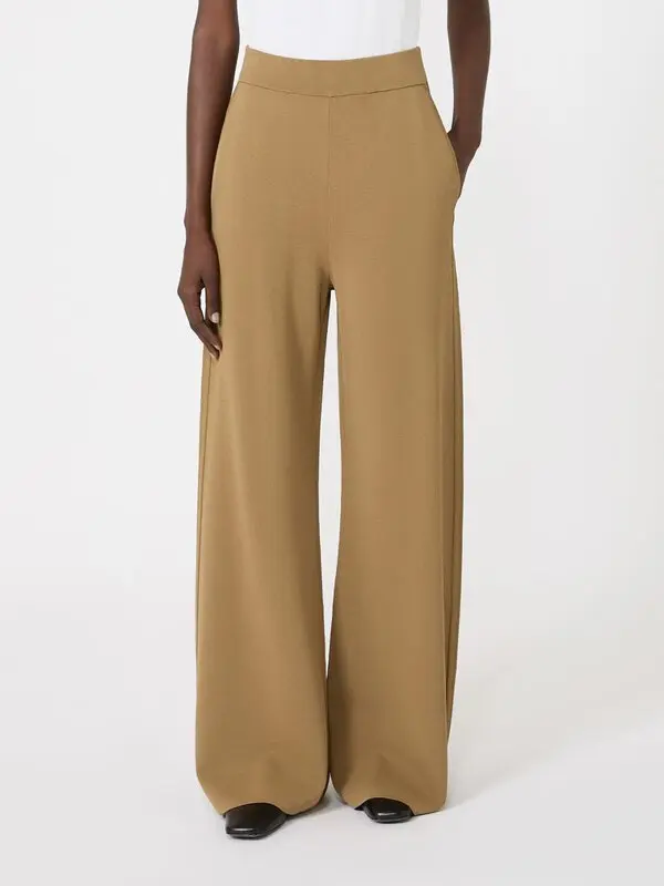 Max Mara Wide-leg Trousers - Khaki