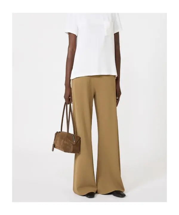 Max Mara Wide-leg Trousers - Khaki