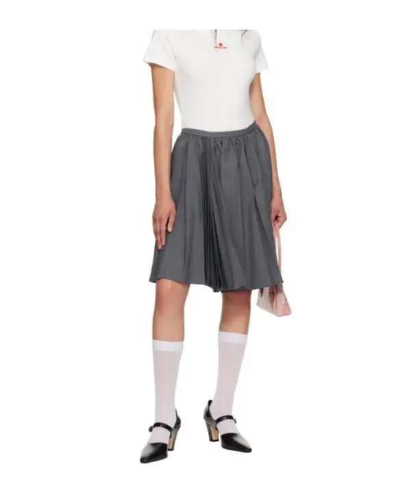 SHUSHU/TONG Pleated Midi Skirt