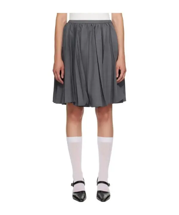 SHUSHU/TONG Pleated Midi Skirt