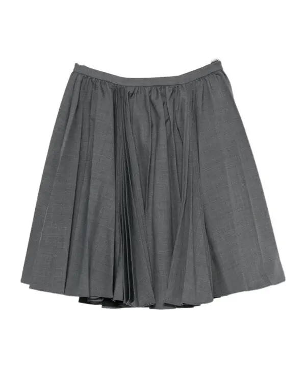 SHUSHU/TONG Pleated Midi Skirt - Grey