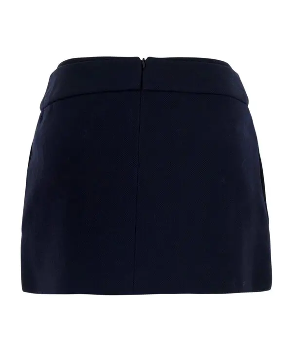 SHUSHU/TONG Low-rise Mini Skirt With Bow Detail - Blue