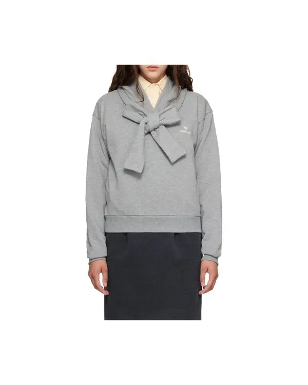 SHUSHU/TONG Cotton Bow Detail Hoodie
