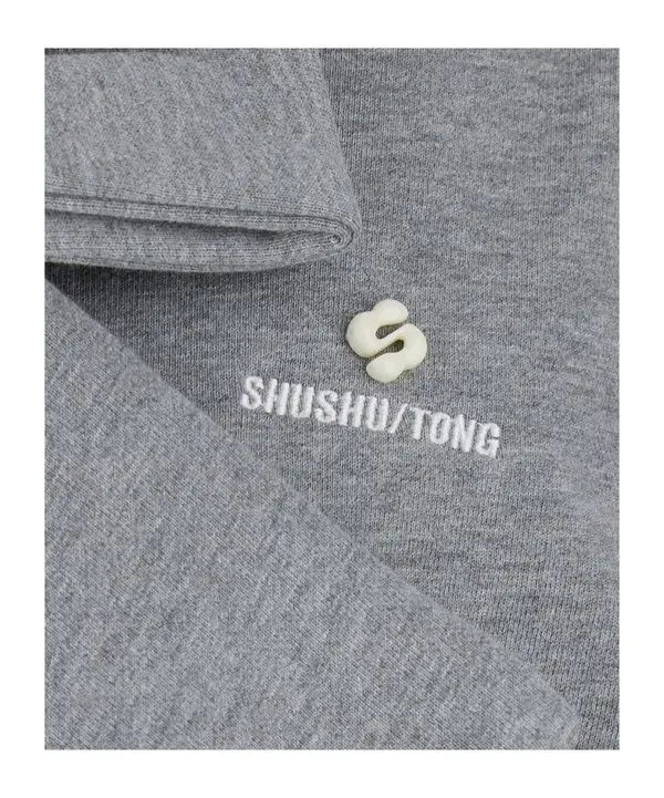 SHUSHU/TONG Cotton Bow Detail Hoodie