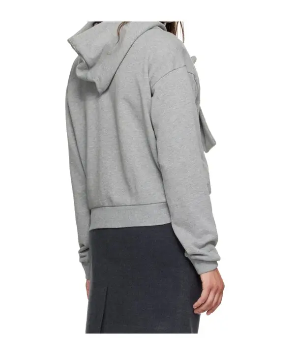 SHUSHU/TONG Cotton Bow Detail Hoodie