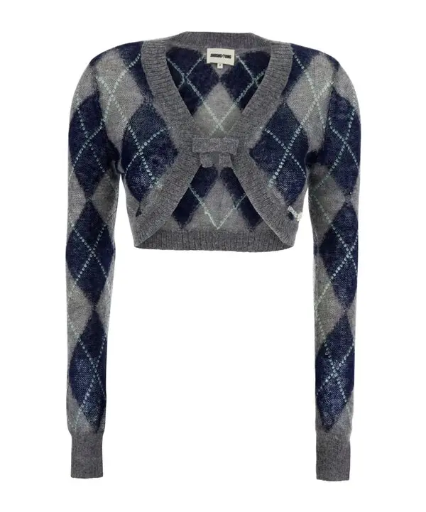 SHUSHU/TONG Long-sleeve Open-front Knit Cardigan