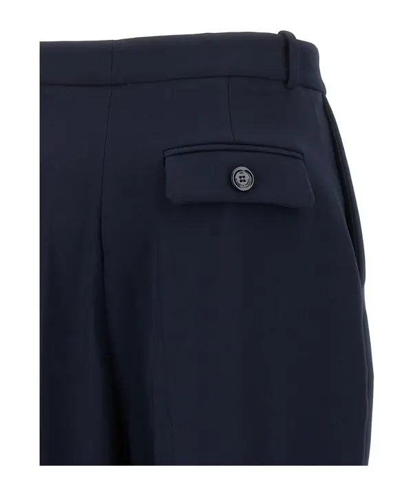 Elisabetta Franchi Tailored Pleated Crêpe Trousers