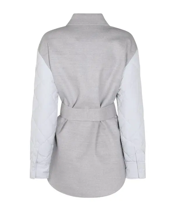Fabiana Filippi Quilted Shirt Jacket With Tie Waist