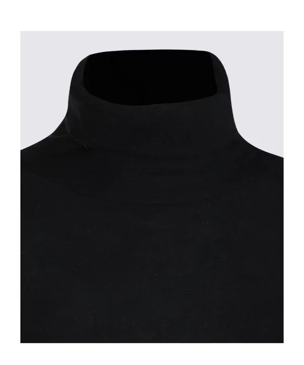 THOM KROM High-neck Long-sleeve Knitted Mini Dress