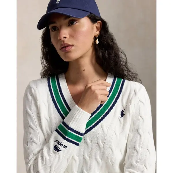 Ralph Lauren Us Open Cotton Cricket Sweater