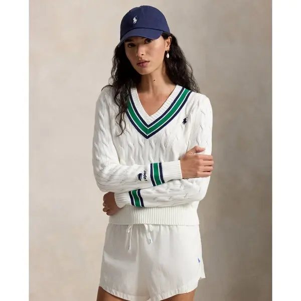Ralph Lauren Us Open Cotton Cricket Sweater