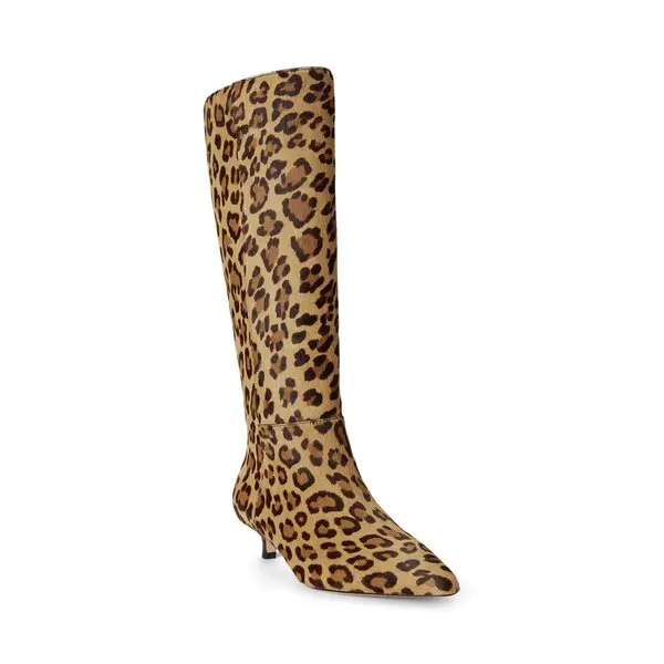Ralph Lauren Francesca Print Haircalf Tall Boot Heel