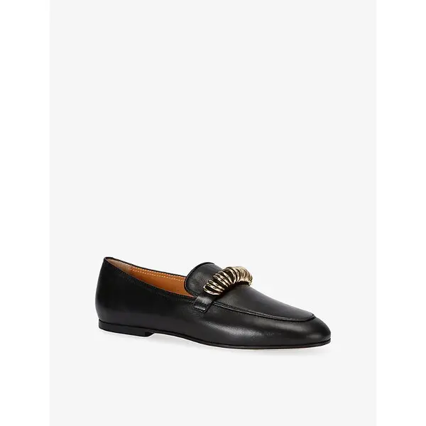 TOD'S Ring-embellished Leather Loafers
