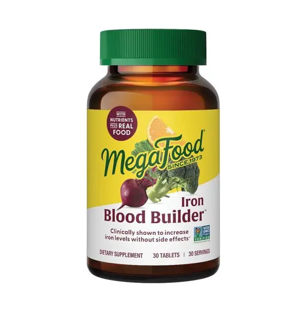 MEGAFOOD Blood Builder Iron Supplement For And With Vitamin C - No Color