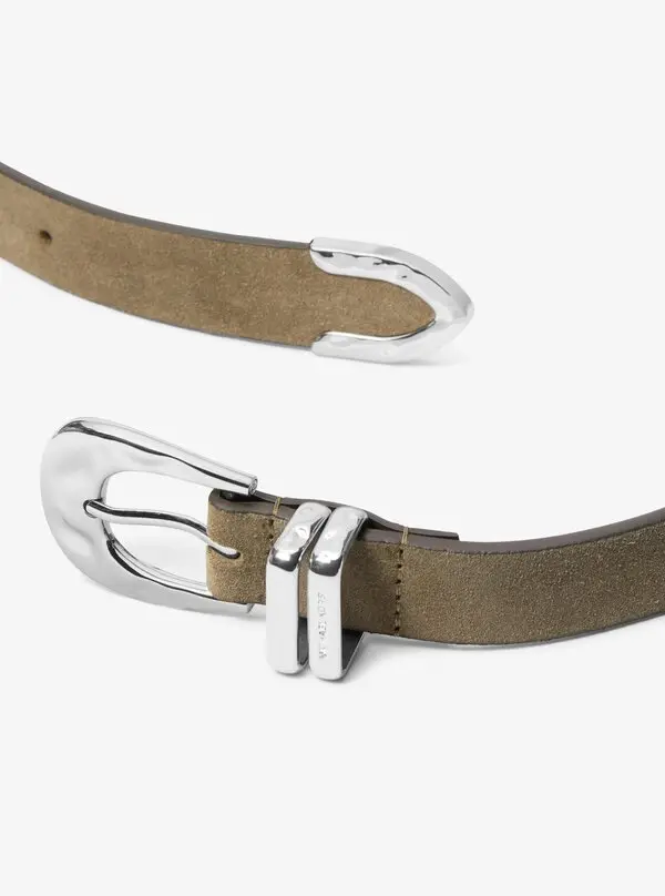 Michael Kors Suede Western Belt In Size By - Green