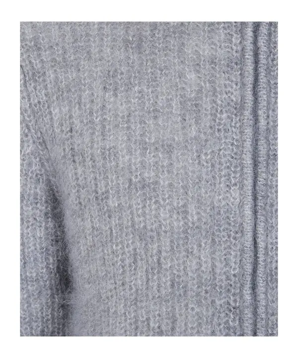 Aspesi Long-sleeved Zipped Cardigan - Light Gray