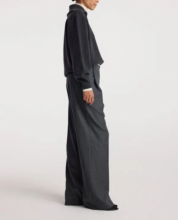 RÓHE Half-zip Mock-neck Top