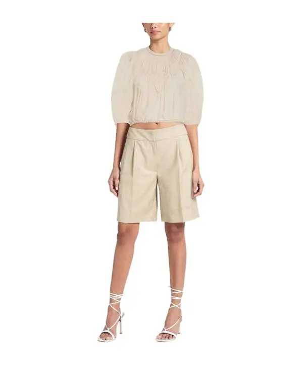 Chloé Solidcolor Tulle Blouse
