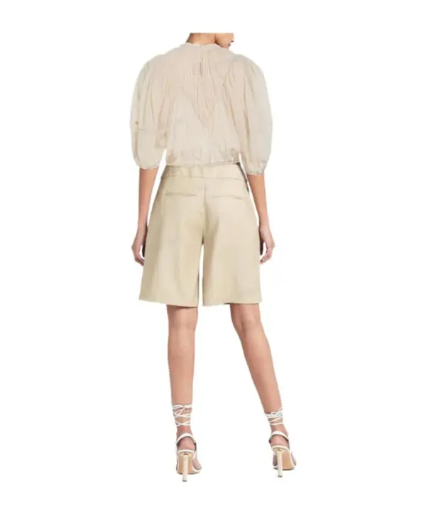 Chloé Solidcolor Tulle Blouse
