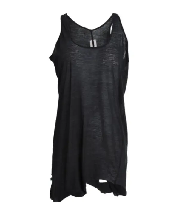 Rick Owens Solidcolor Sleeveless Crewneck Tshirt