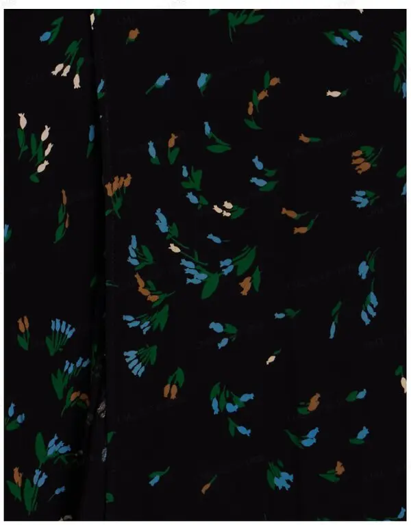 GANNI Floral Longsleeve Dress