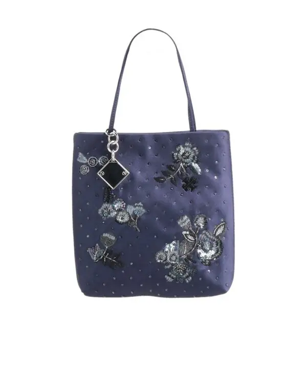 Tory Burch Smallsize Satin Handbag - Blue