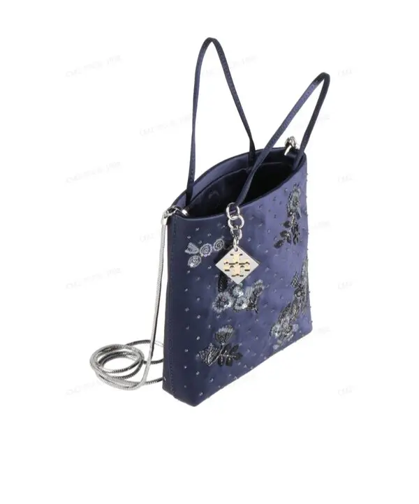 Tory Burch Embellished Satin Handbag