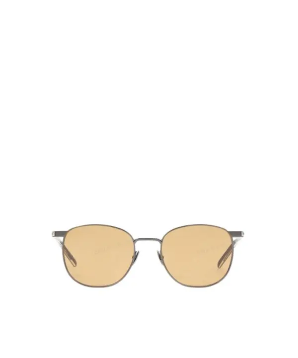 Saint Laurent Metal Round Frame Sunglasses - Nude