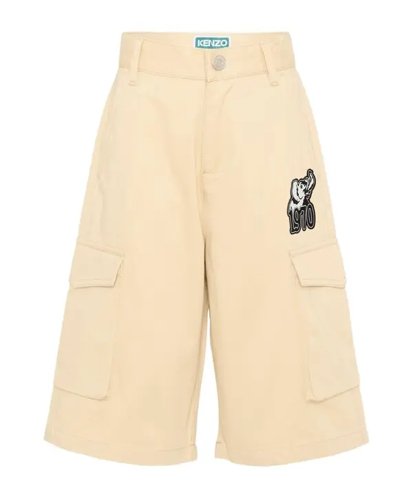 Kenzo Appliqué Detail Cargo Shorts