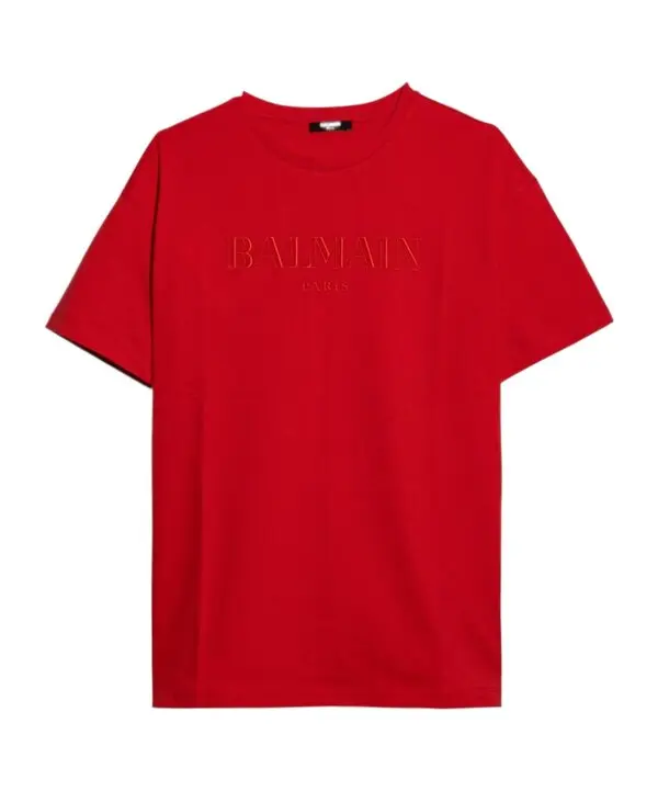 Balmain Embroidered Short-sleeves T-shirt