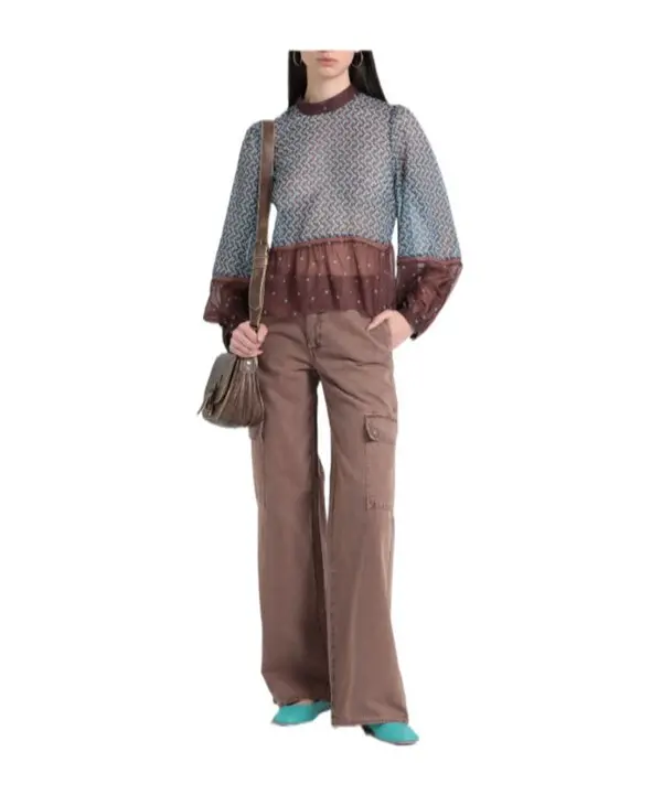 MAXCO. Solidcolor Long Trousers