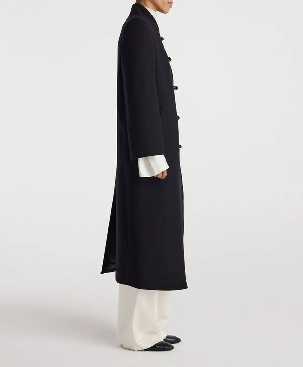 RÓHE Wool Coat With Chinese Frog Closures